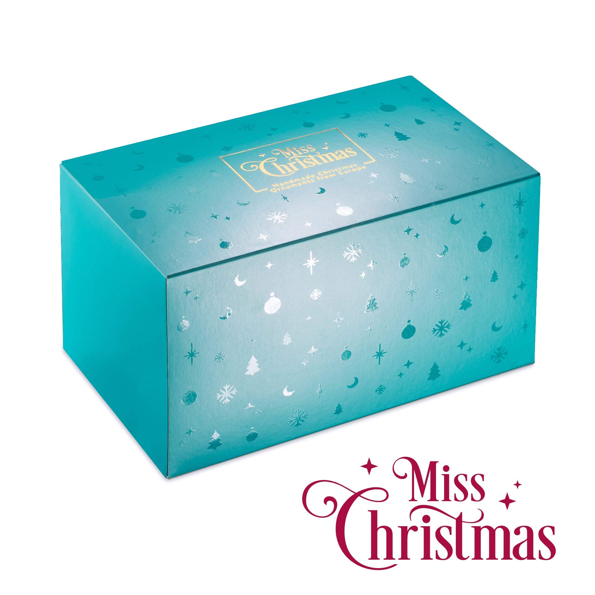 EBE015 Miss Christmas 2024 Collection Home is Love New House Blown Glass Christmas Tree Ornament