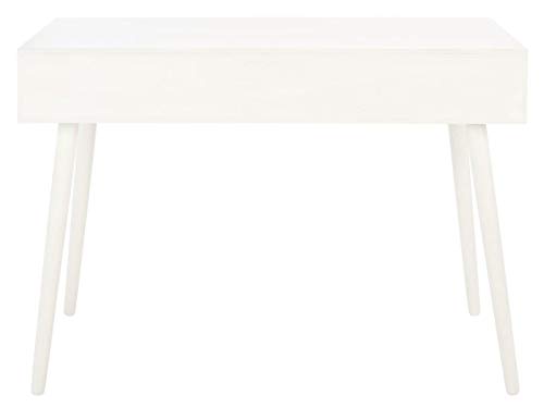 SAFAVIEH Home Collection Remy Distressed White 1-Drawer Writing Desk