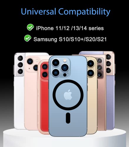 Metal Ring Adhesive Sticker Rings for iiPhone 12 13 14 15 Case Converter Kit Accessories, Magnetic Car Magnet Mount Adapter Metal Rings (not Magnet), White, 4pcs