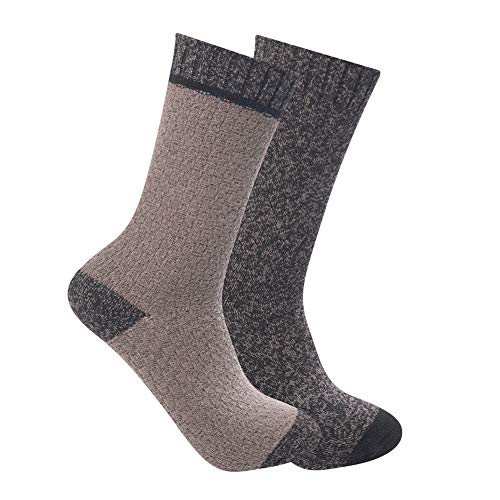 Frye Men's 2-Pack Supersoft Boot Socks, Ash Waffle Texture, One Size