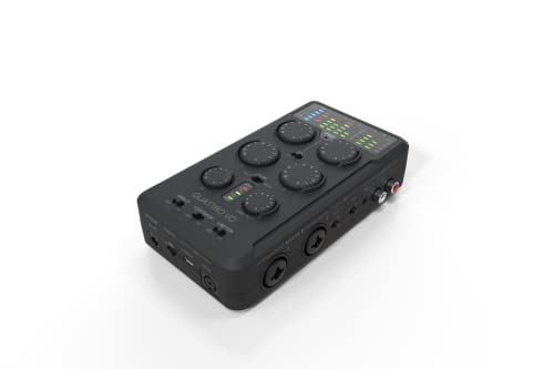 iRig Pro Quattro I/O 4-input USB audio interface digital voice recorder and audio mixer plus podcast equipment and field recording device for iPhone, iPad, Android, Mac, PC