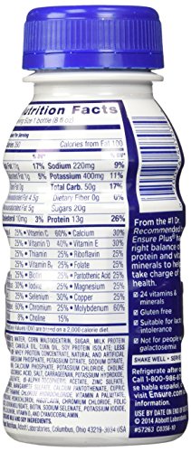 Ensure Plus Nutrition Shake, 8 FL Oz each, 30 Count