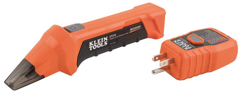 Klein Tools CL390 Digital Clamp Meter, Reverse Contrast Display & 80016 Circuit Breaker Finder Tool Kit with Accessories, 2-Piece Set, Includes Cat. No. ET310 and Cat. No. 69411