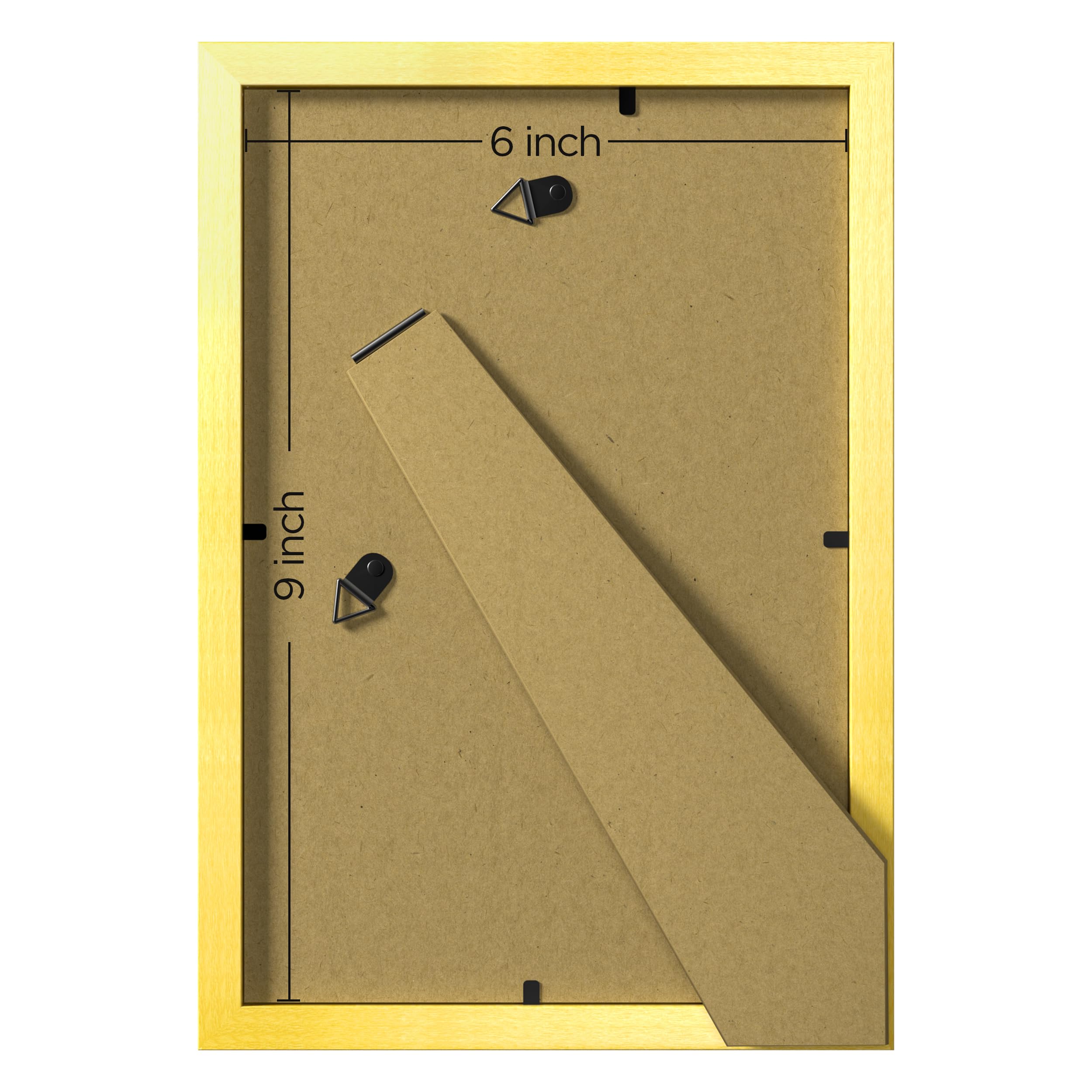 eletecpro 11x14 Picture Frames Set of 5, Gallery wall frame Display 8x10 Photo with Mat or 11x14 without Mat, Picture Frame Collage Wall Decor for Wall Mounting, Gold