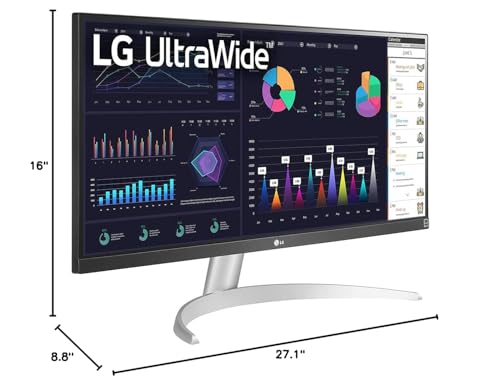 LG 29WQ600-W UltraWide FHD 29 inch Computer Monitor with HDR10 and AMD FreeSync 2 Pack Bundle with 1 YR CPS Enhanced Protection Pack