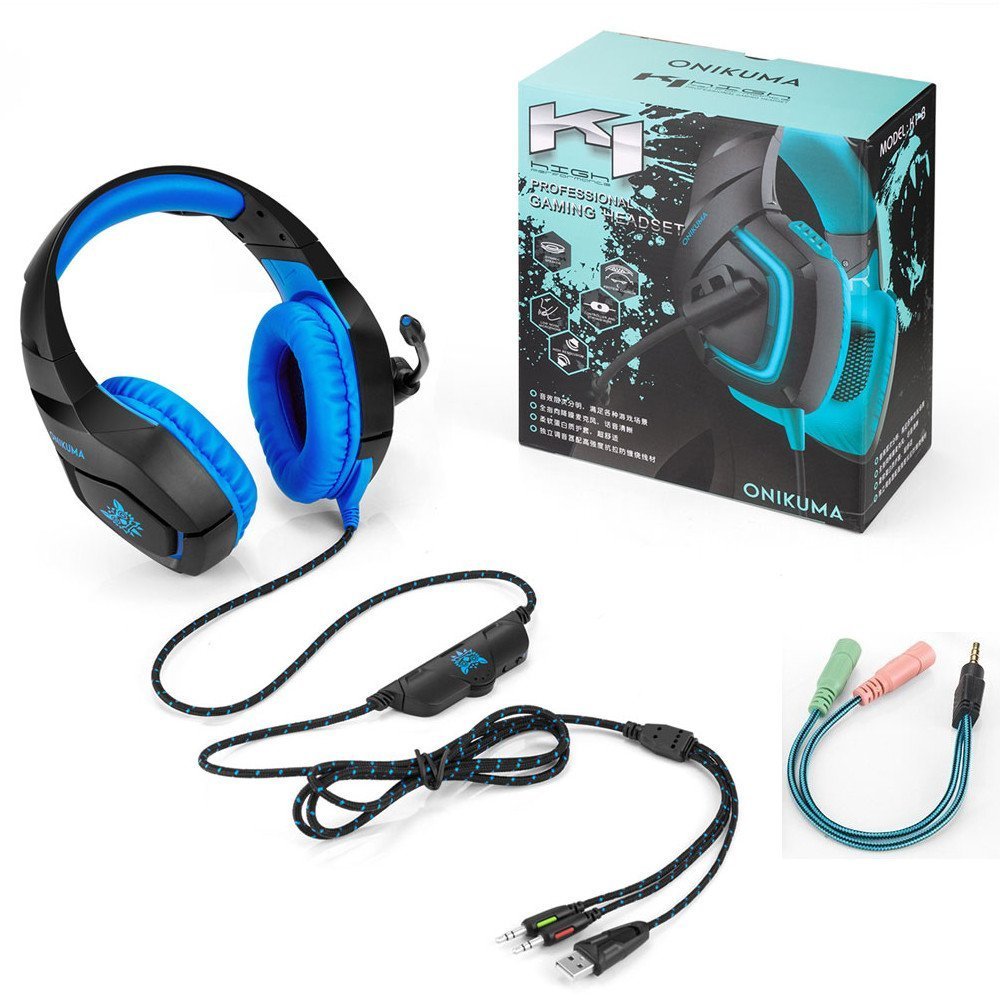 ENVEL Gaming Headset with Mic for PS4,PC,Xbox One, Laptop Noise Isolation Headphone Soft Comfy EarPads with Volume Control Omnidirectional Microphone for Gamer