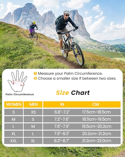 FEWTUR Winter Hiking Gloves for Men Women Cold Weather - Thermal Warm Gloves with Touchscreen Finger for Running Biking