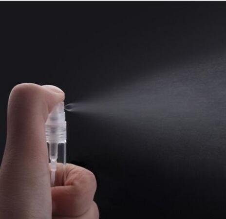 Elfenstal- 10pcs Mini Clear 3ml 1/6OZ Atomizer Fine Mist Empty Glass bottle Spray Refillable Fragrance Perfume Scent Sample Bottle 1pc Clean Cloth for Travel Party Makeup Tool 2pcs free 3ml Pipette