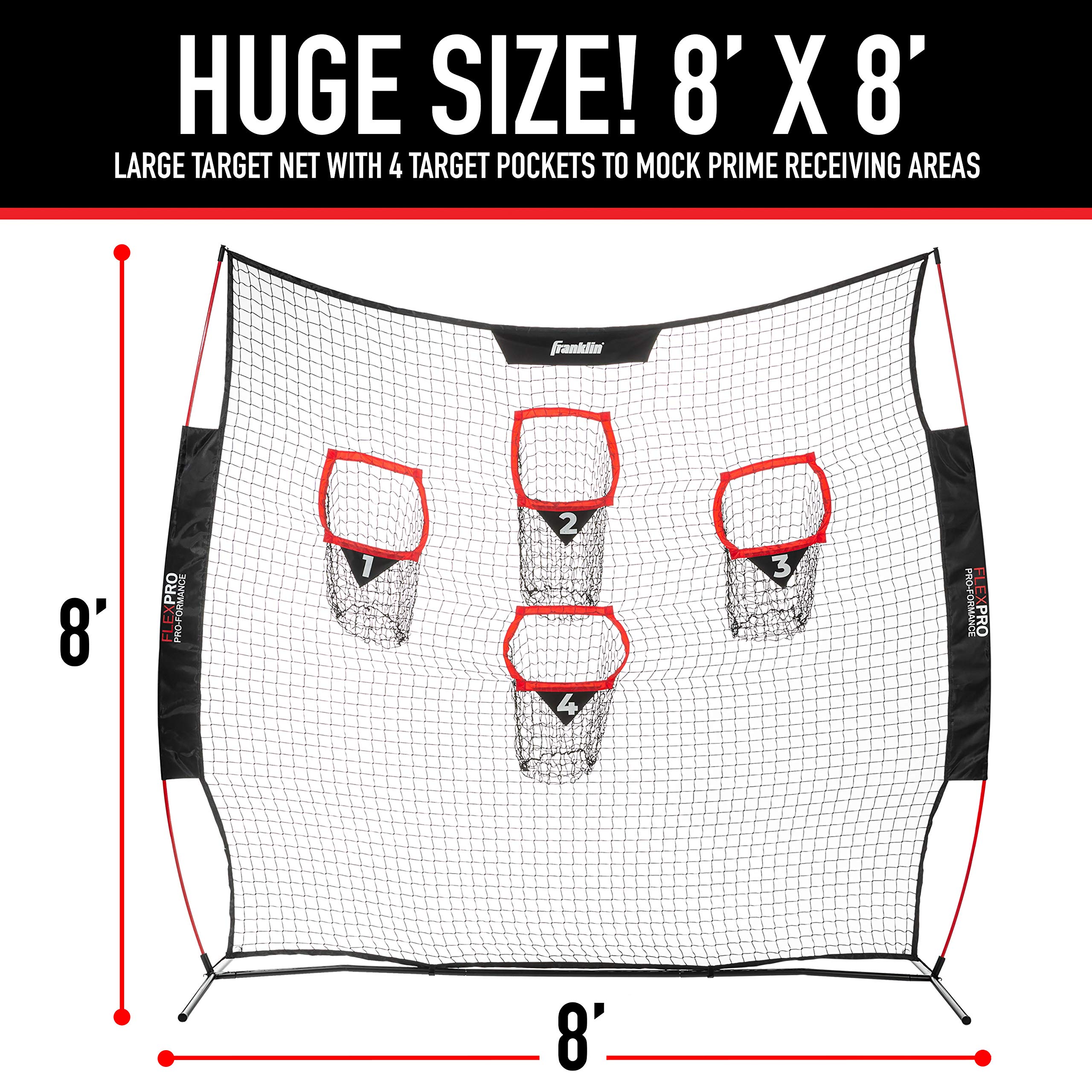 Franklin Sports 8 Foot x 8 Foot Football Accuracy Target β Four Targets β Improve Throwing Skills β Quarterback Training β Football Training