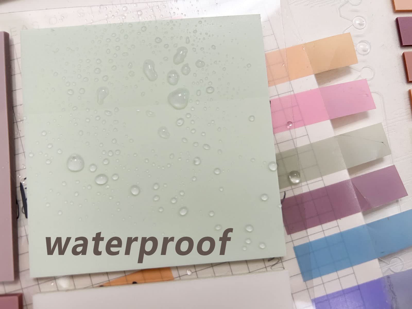 ELII 700PCS Transparent Sticky Notes,Clear Waterproof 3 x 3 inch See Through Memo Pad,Translucent Writable Index Tabs for Annotating Books, Office & School Study Supplies