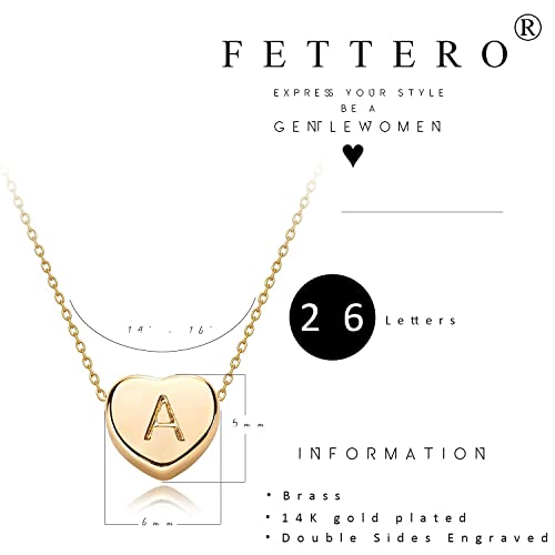 Tiny Gold Initial Heart Necklace-14K Gold Filled Handmade Dainty Personalized Letter Choker Gift for Women Necklace Jewelry