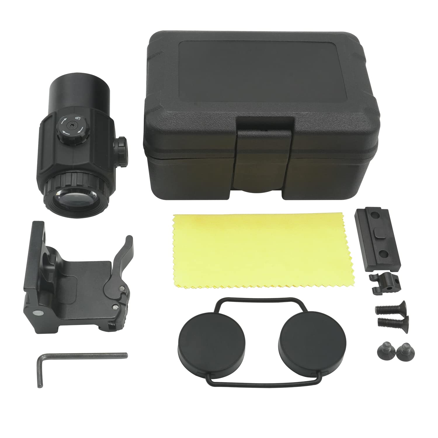 G43 Micro 3X Magnifier with Flip-to-Side Quick Detachable QD Mount for Holographic Red Dot Reflex Sight