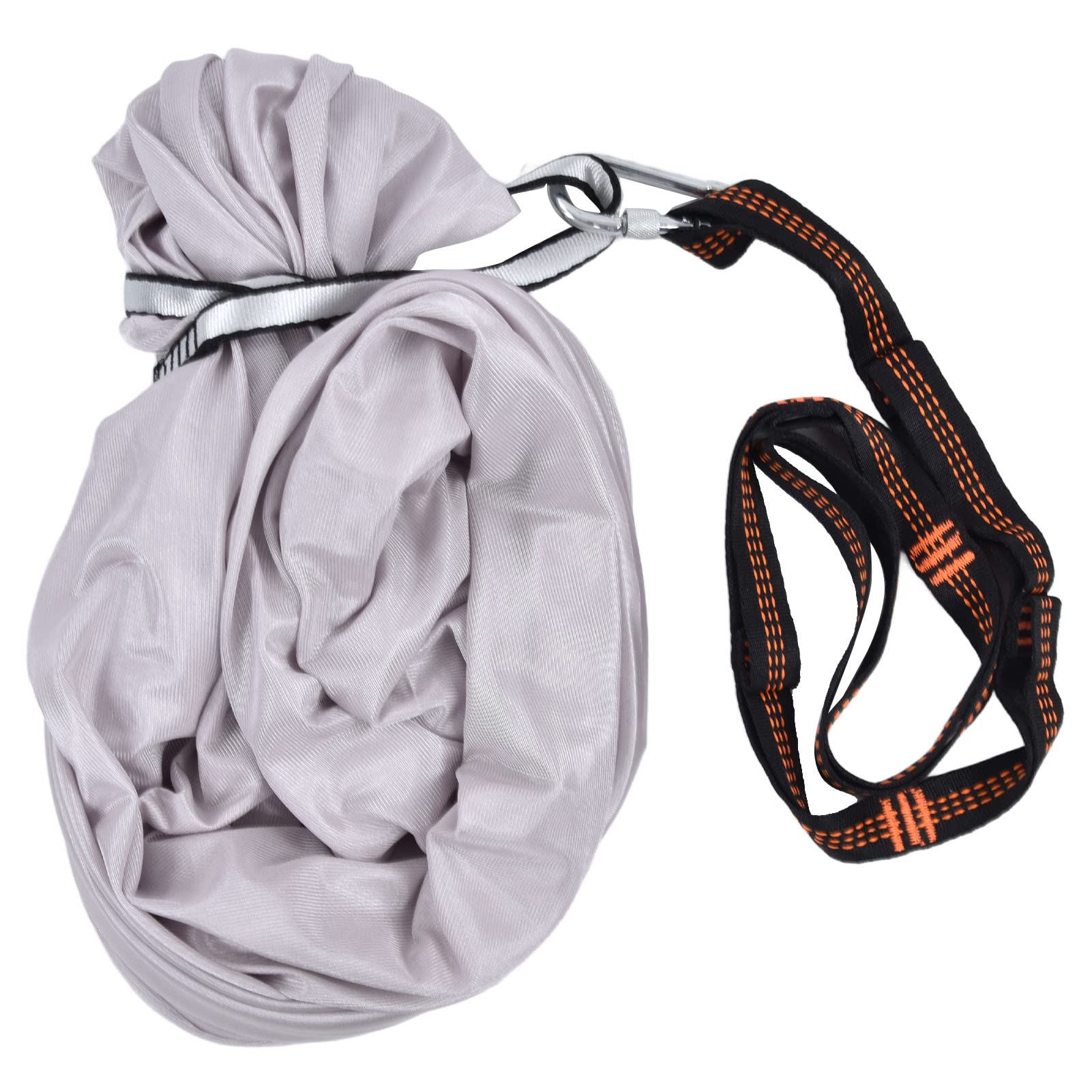 FTVOGUE Aerial Yoga Hammock 39.4 x 110.2inch Breathable Relieve Pain Children's Elastic Hammock for Yoga Children Use Yoga Inversion Exercises(Grey)