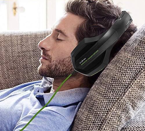 Gaming Headset with Microphone for PS4/PS5 Headset with Noise Cancelling Mic & Audio Control, 3.5MM Wired Over-Ear Headphones for Nintendo Switch/PC/Laptop/Computer/Phone (Black&Green)