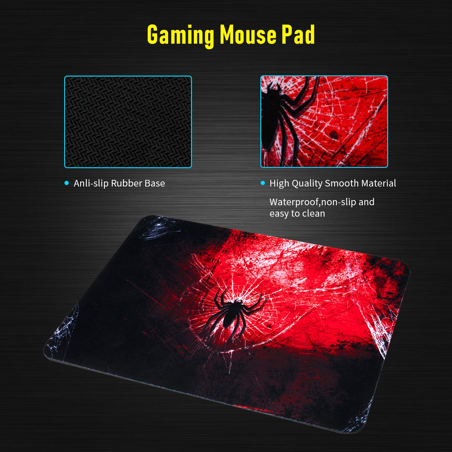 Gaming Keyboard and Mouse,CHONCHOW Full Size Computer Keyboard RGB Backlit USB Wired Keyboards&Gaming Mouse 3200DPI&Mousepad 3in1 for PC Laptop Desktop PS4 Xbox