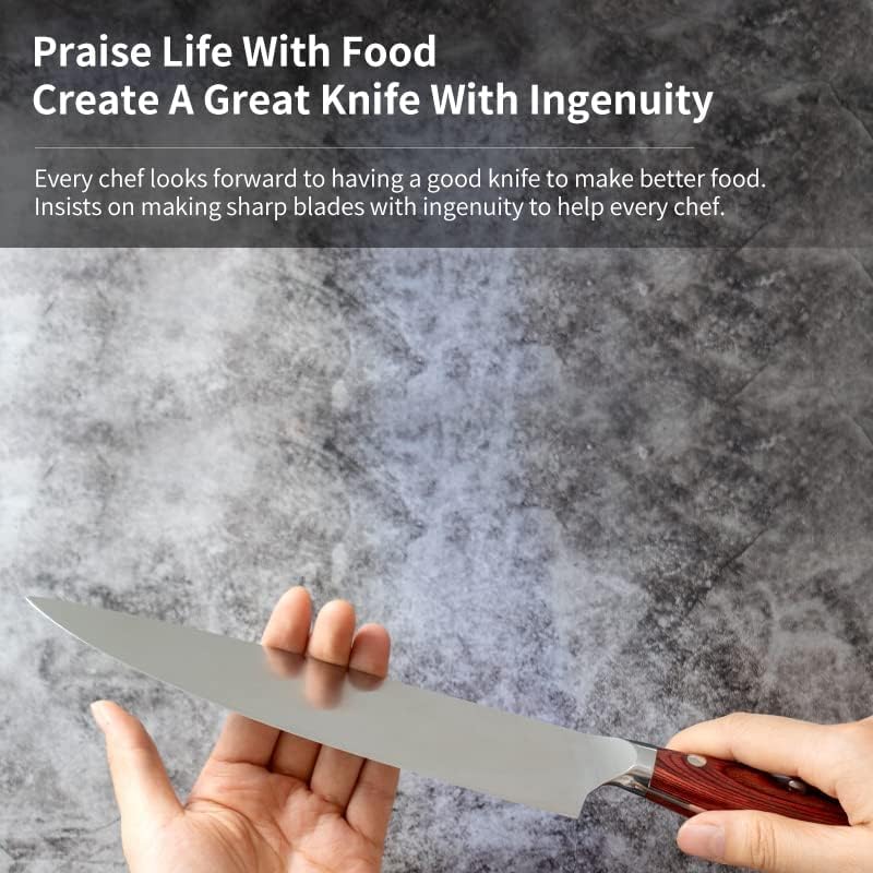 SSKT-Chef knife-8 Inch -German Stainless Steel Professional Kitchen Knife Sharp Paring Knife With Ergonomic Handle,Kitchen Professional Ultra Sharp Cooking Knife for Home Kitchen
