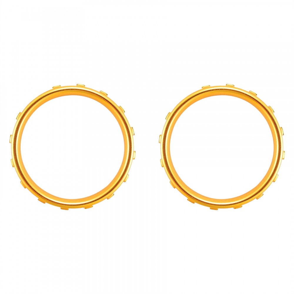 eXtremeRate Matte Chrome Gold Accent Rings Accessories for Xbox One Elite Controller, Replacement Parts Profile Switch Buttons for Xbox One Elite Controller (Model 1698) - Pack of 2