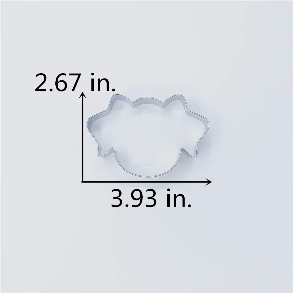 LILIAO Dog Face Cookie Cutter for Homemade Dog Biscuit Treats - 4 x 2.7 inches - Stainless Steel