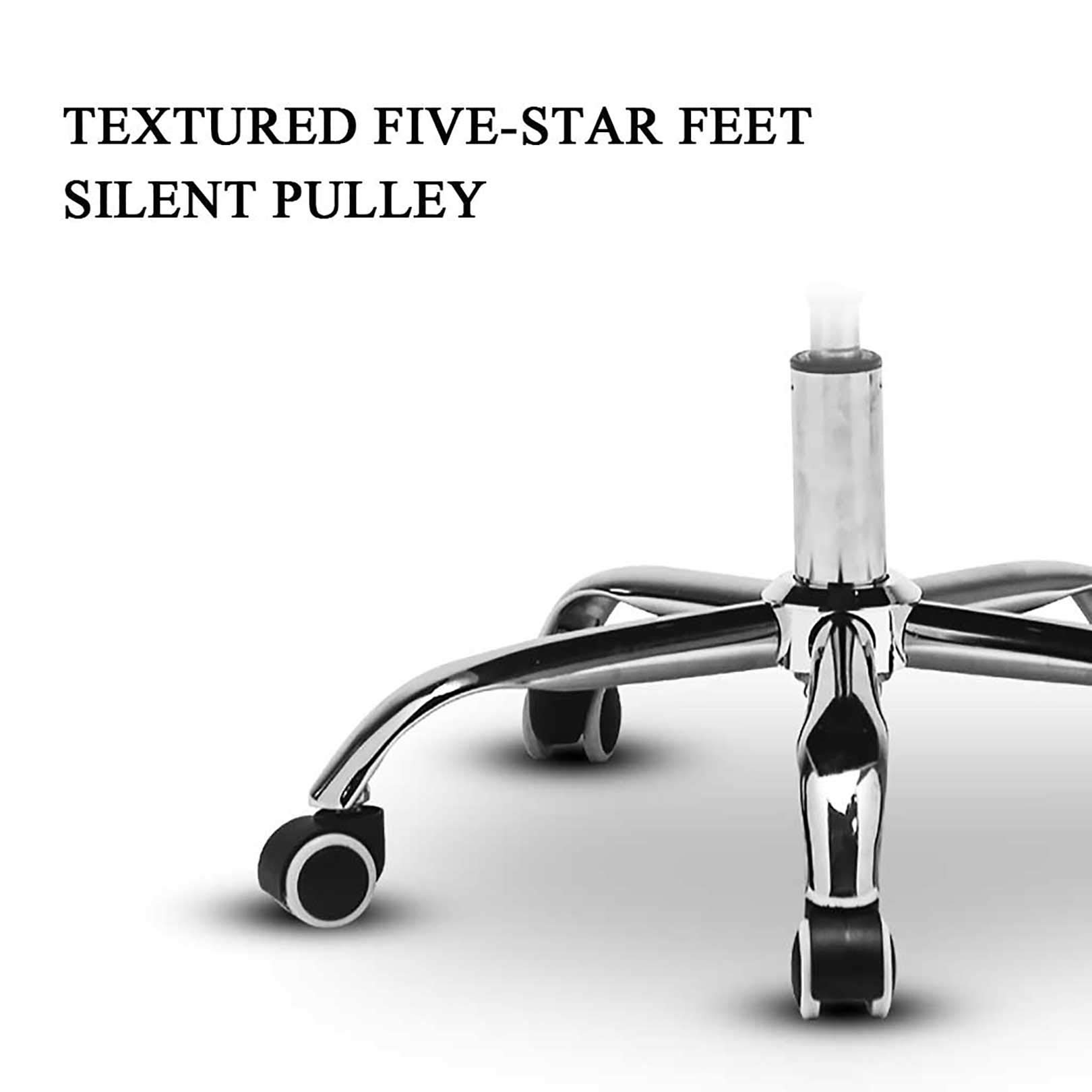 GAOPANG Home Office Chair Ergonomic Desk Chair Five Star Steel Foot Stand and Mute Caster Adjustable Computer Chair (Linen)