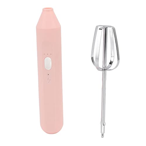 Electric Hand Blender,3 in 1 Immersion Blender Handheld Egg Beater, Beater Electric Milk Frother Coffee Blender Milkshake Blender Foamer Kitchen Tools(Pink)