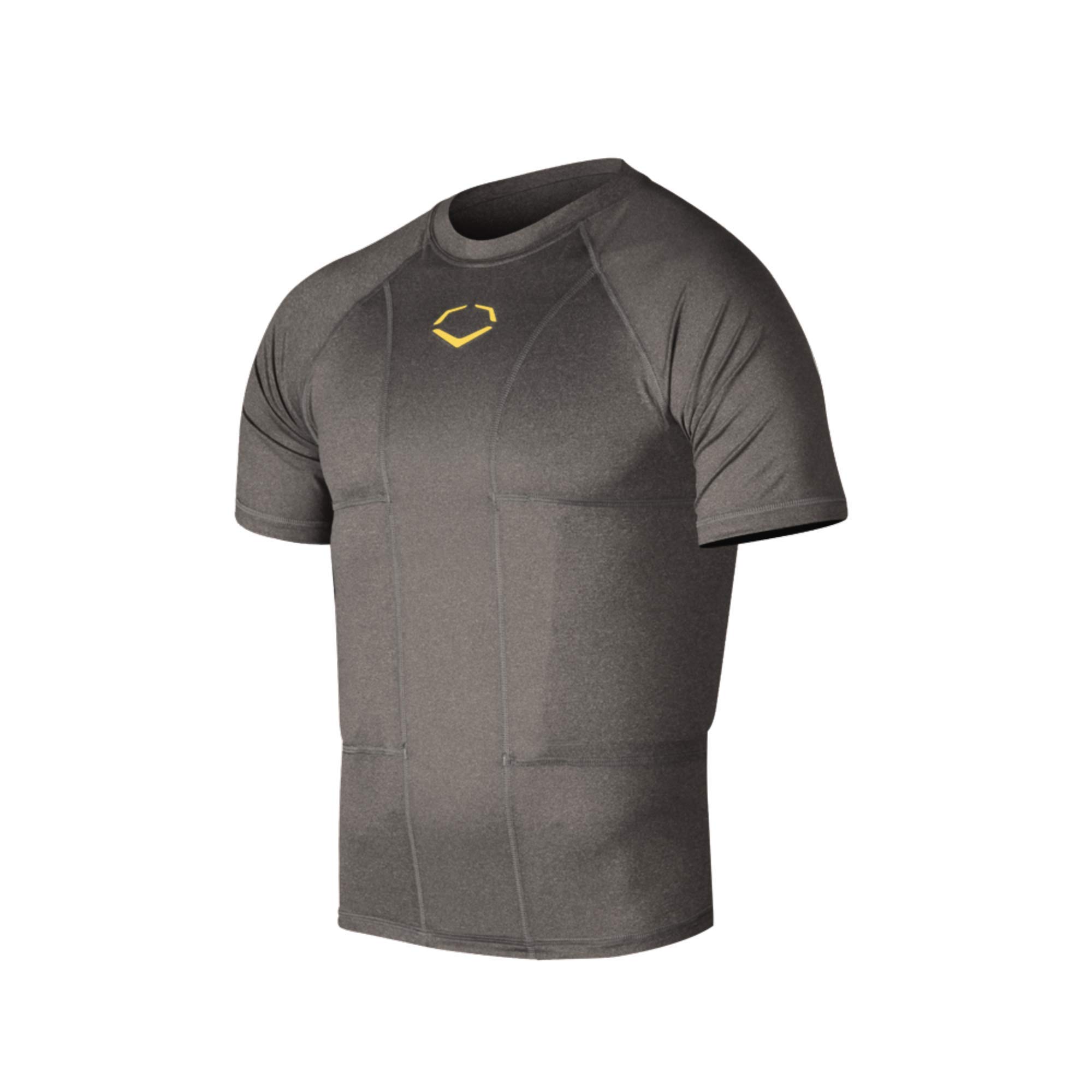 EvoShield Men's Standard Rib Shirt, Charcoal, Large