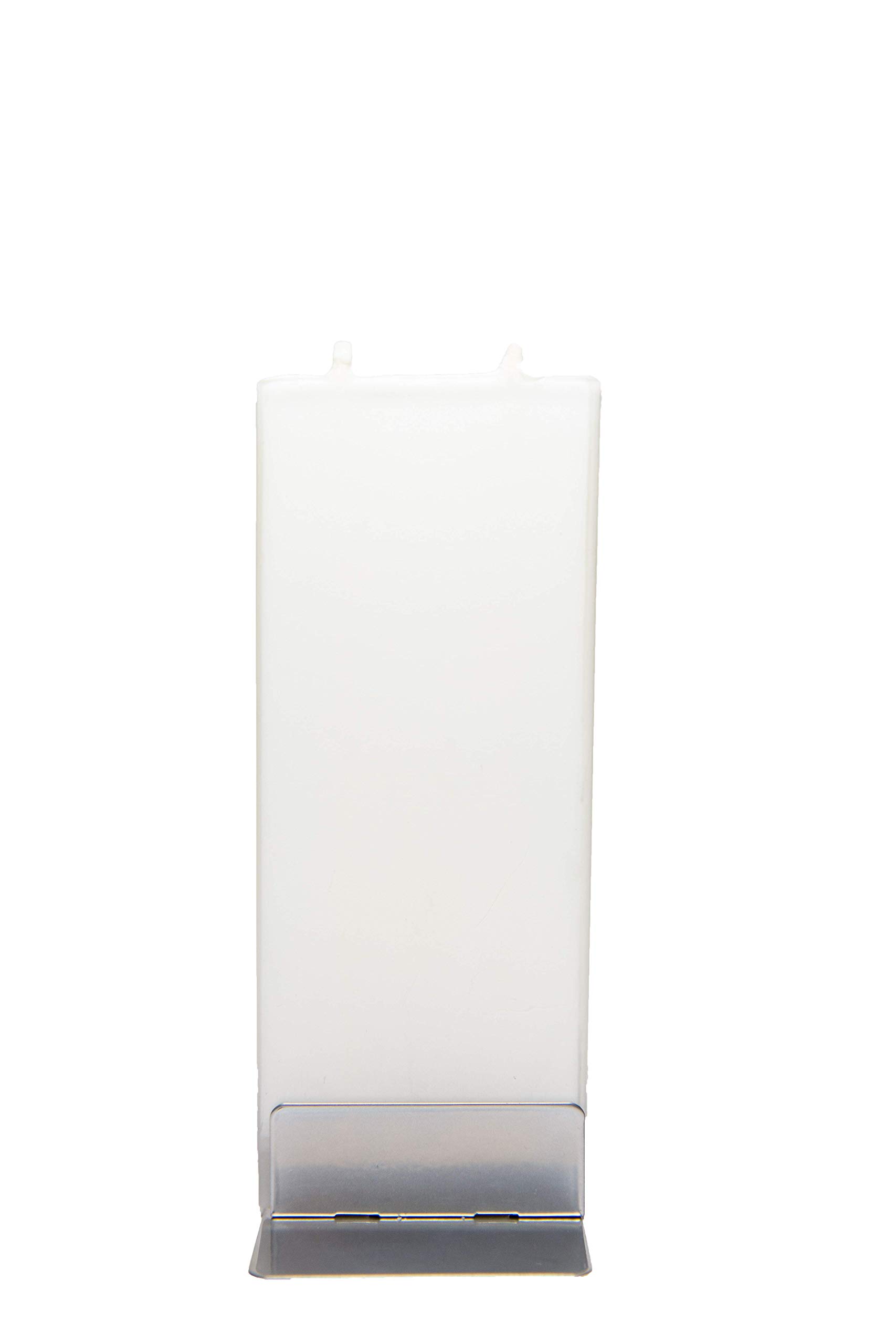 Flatyz Hand Painted Flat Candle | Unscented, Dripless, Smokeless, Decorative | Sunflower | Double Wick | Unique Gift Idea and Home Décor Accent | 6 inches