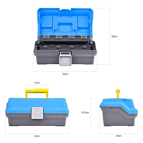 JKUYWX Portable 3 Layer Box Fly Fishing Storage Case Fishing Gear Strong Corrosion Resistant Storage Box