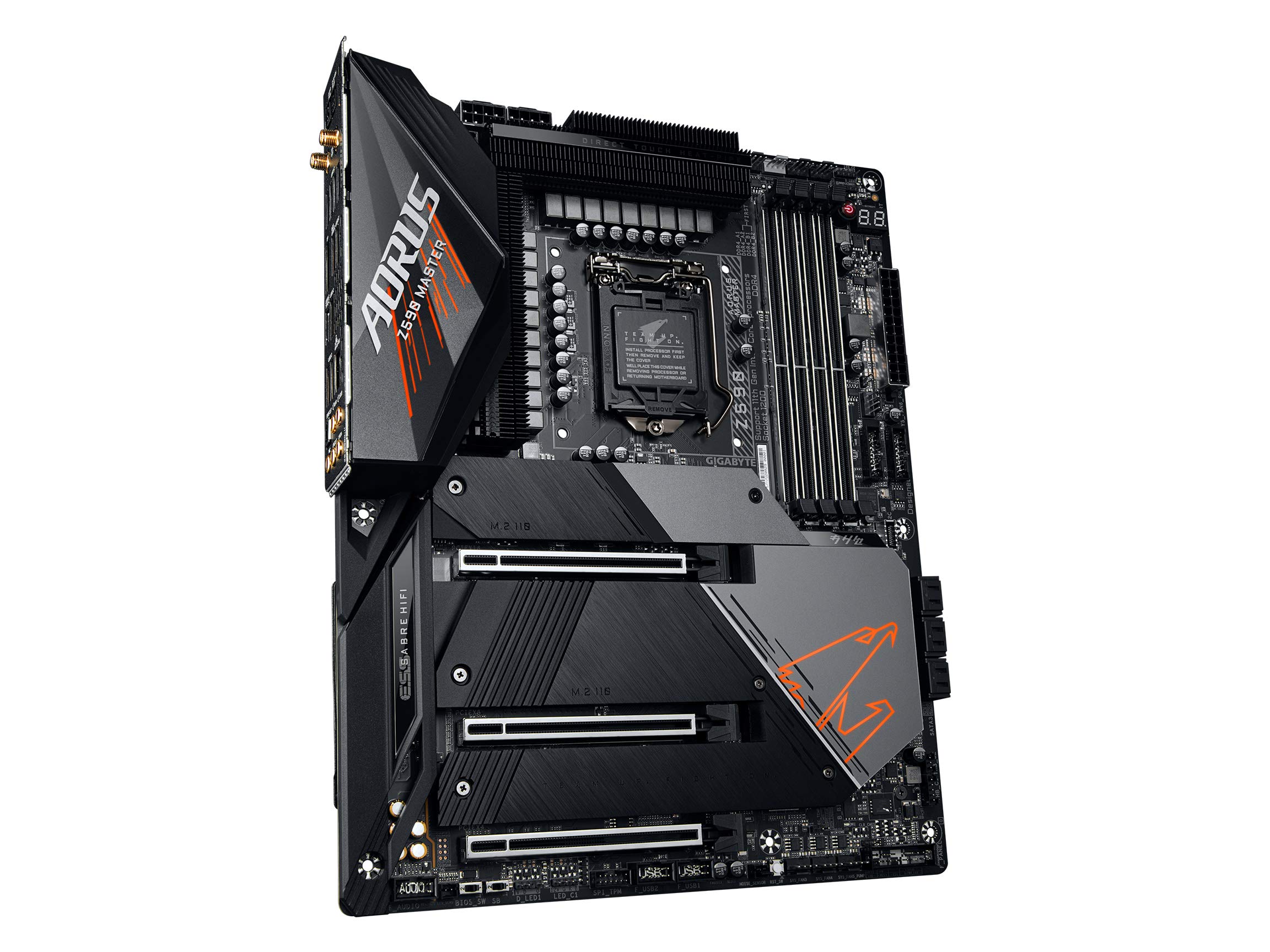 GIGABYTE Z590 AORUS Master (LGA 1200/Intel Z590/ATX/Triple M.2/PCIe 4.0/USB 3.2 Gen2X2 Type-C/Intel WiFi 6E/AQUANTIA 10GbE LAN/Gaming Motherboard)