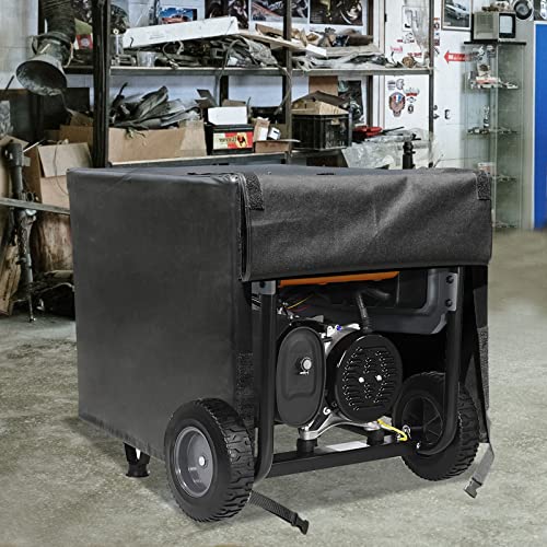 GDcaptain Generator Covers Waterproof 26" L x 20" W x 20" H Generator Covers with 600D Heavy Duty Fabric and UV-Resistant PVC Coating for most 3000-5000 Watt Universal Portable Generators Black