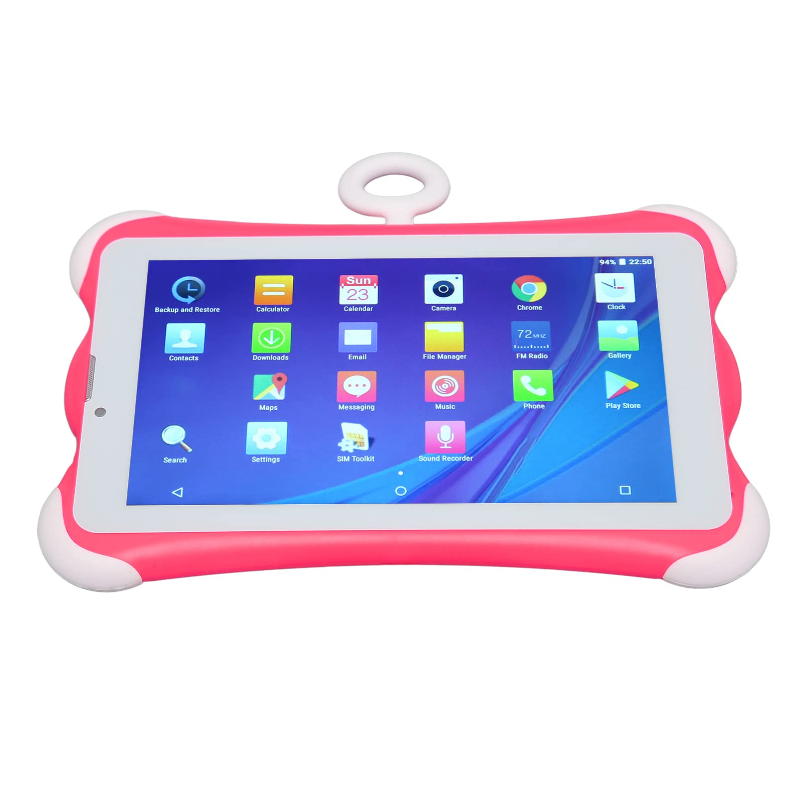 Naroote Kids Tablet, Eye Protection Toddler Tablet 100‑240V MTK6582 7 Inch 1280x800 (US Plug)