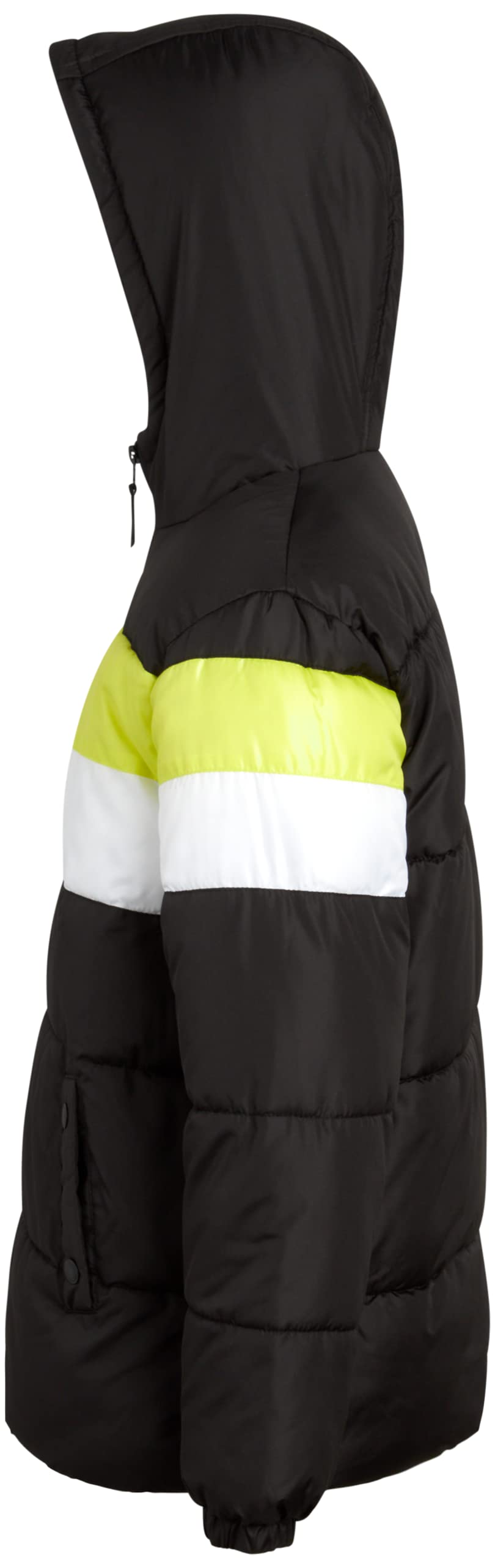 iXtreme Toddler Little Boys' Winter Jacket - Water Resistant Bubble Puffer Windbreaker Jacket (Sizes: 2T-7), Size 6, Lime/White/Black