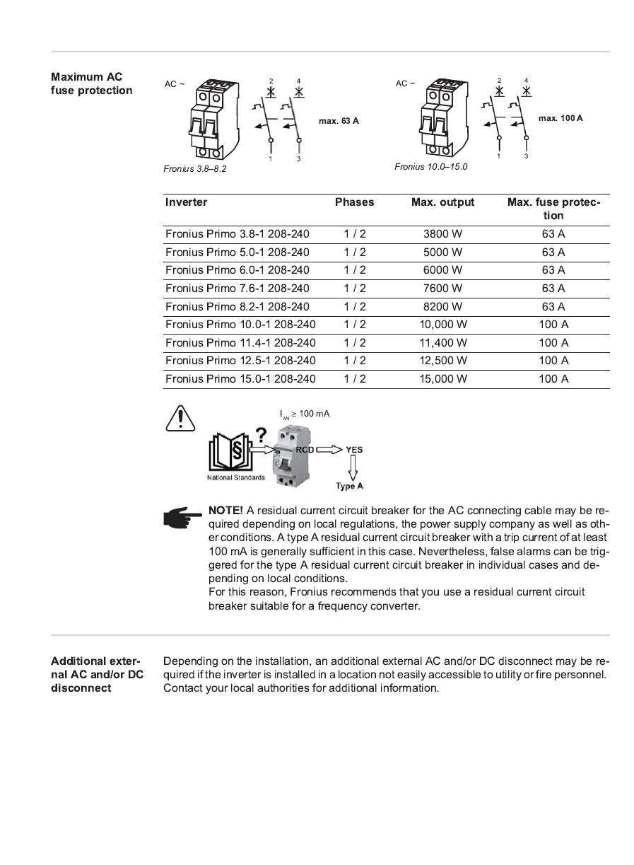 Fronius 4,210,063,800 Primo 5.0-1 Solar Inverter Grid-Tie 5000W - Single Phase - 2 MPPT - 208/240VAC, NEMA 4X Indoor/Outdoor