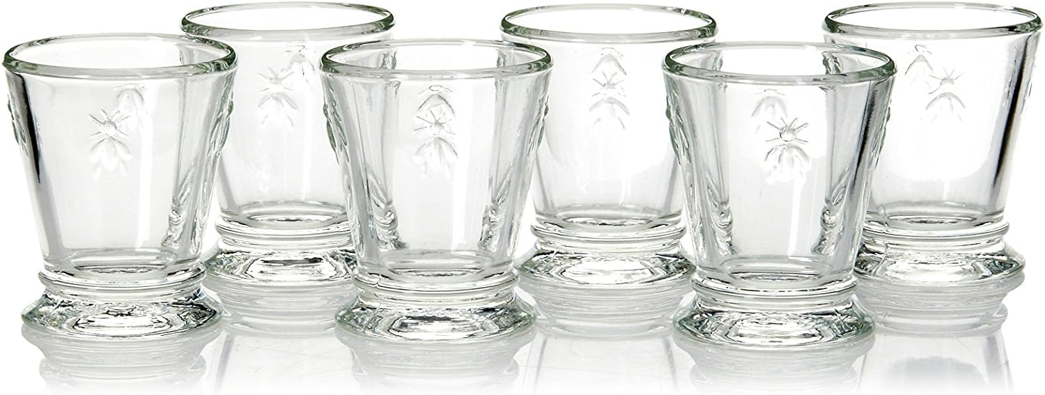 La Rochere Set Of 6, 2-ounce Napoleon Bee Egg Cups/Shot Glasses