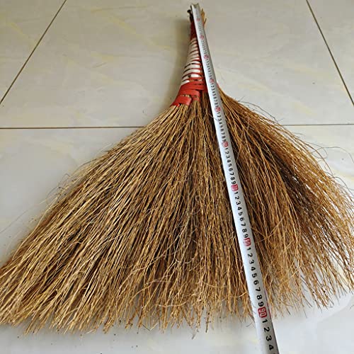 LYSLDH Iron Broom Broom Handmade Old-Fashioned Broom Household Courtyard Factory Rural Rough Melic Herb Extra Woven Thickened