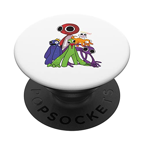 Rainbow Friends blue red orange green PopSockets Swappable PopGrip