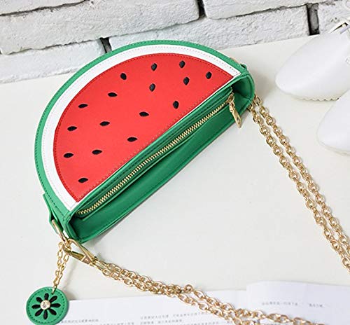 WILDFINDING Women's Lemon/Watermalon Fruit Shoulder Bag Messenger Bag Purse (Lemon), 19cm