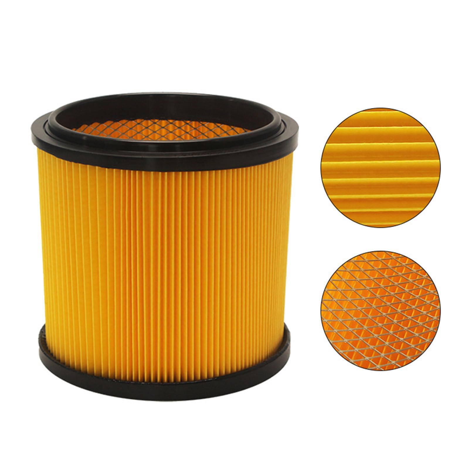 VCFS Replacement Filter Compatible with Vacmaster Standard Cartridge Filter Fits for 5 to 20 Gallon Wet Dry Vacuums (2 Packs)