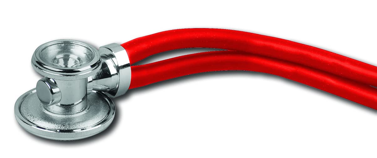 Veridian Healthcare Sterling Series Sprague Rappaport-Type Stethoscope, Red, Boxed