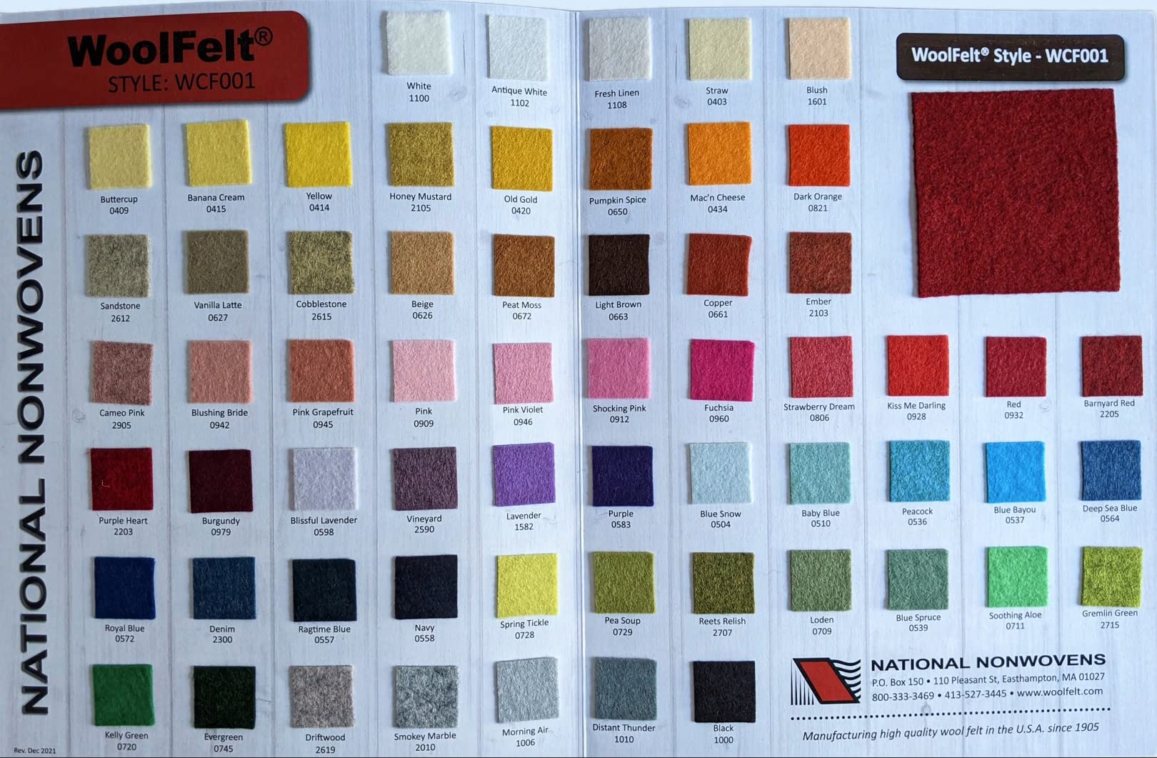 Sandstone Light Brown - Large Brown Wool Felt Premium Sheet - 20% Wool Blend - DIY, Sewing, Crafting, Felting - National Nonwovens - 1 36 in x 36 in Sandstone Brown Wool Felt Sheet