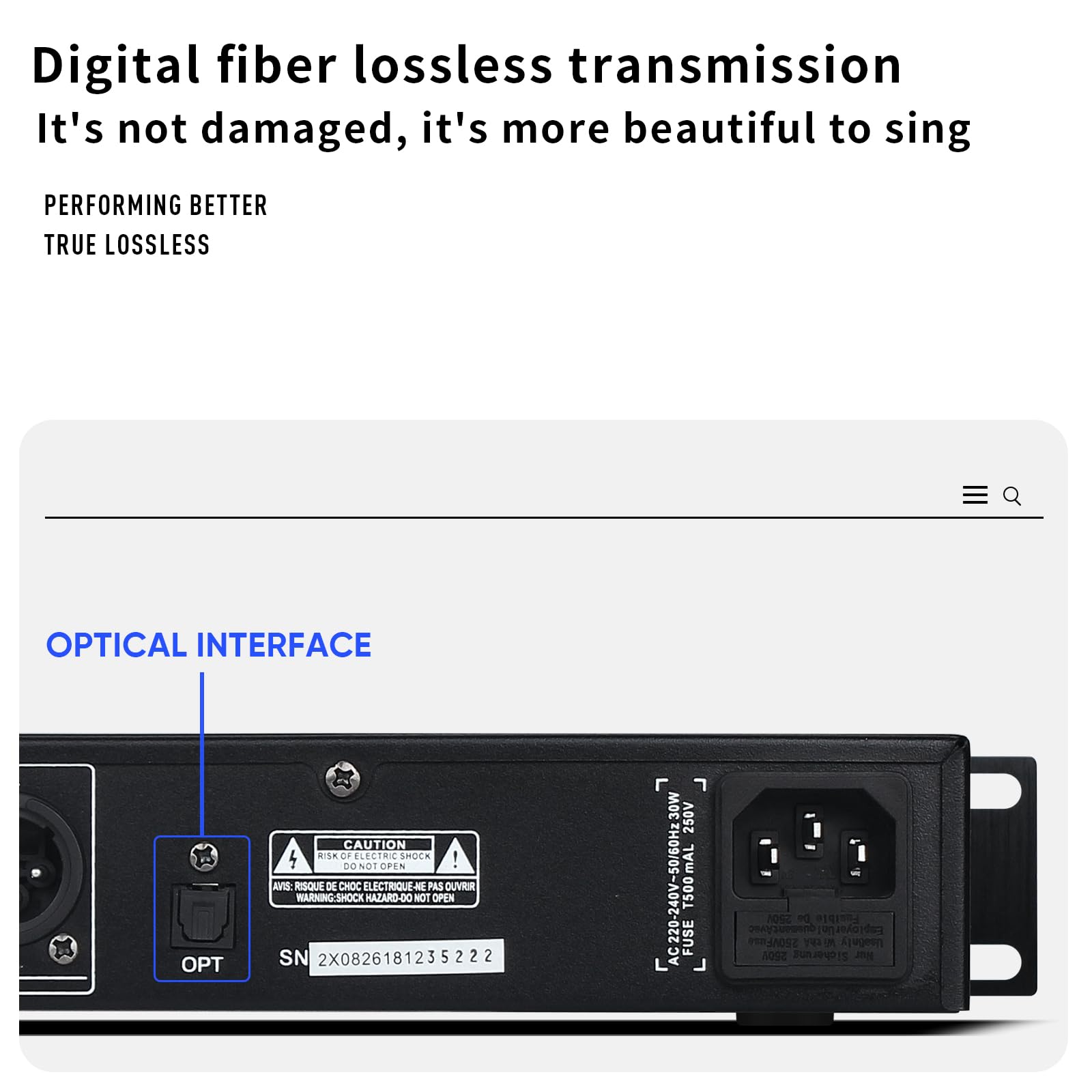 FULODE K-7 Professional KTV Pre-Effector Household ReverberatorKaraoke Anti-Howlino Audio Processr Al ioital Eulrzation Function Mixer Bluetooth optical,USB PC Connection Control,remote contro