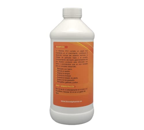NUTRILINE B-12 for Poultry - Multivitamin Booster for Rooster, Hens, Chicken, Vitamin Recovery Liquid 16 onzas