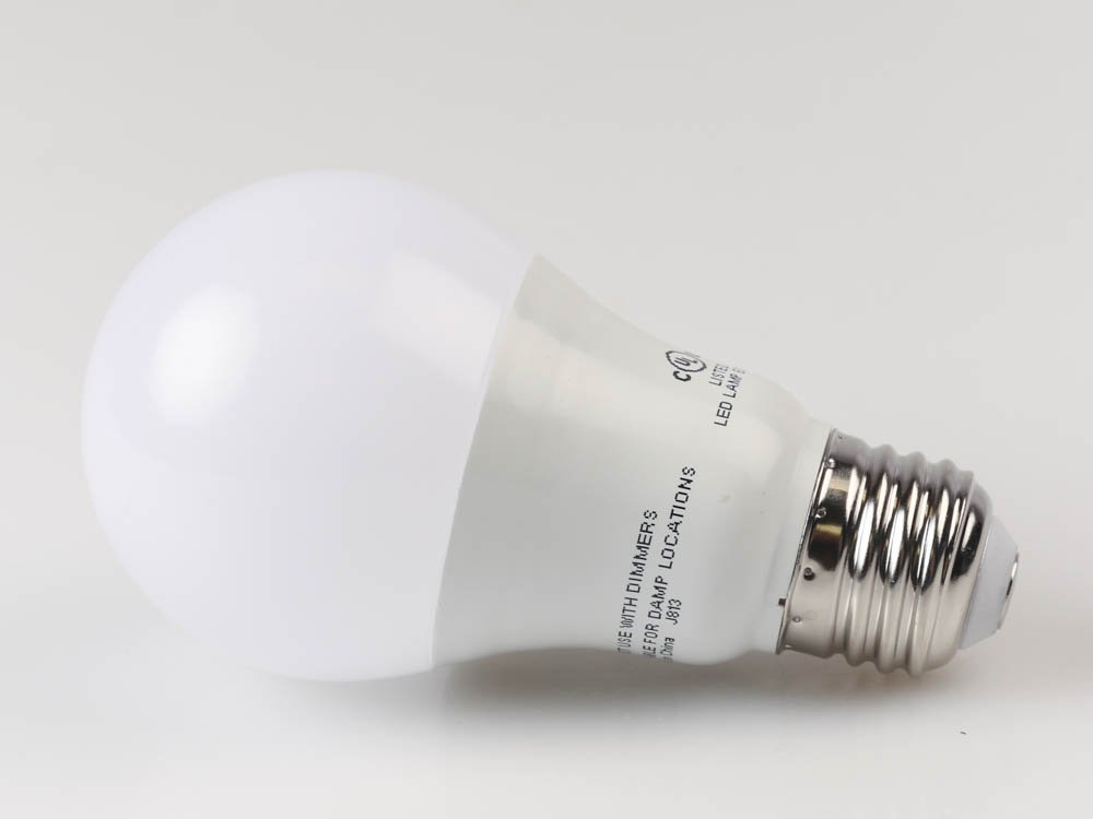 Satco Non-Dimmable 8.5 Watt, 120-277 Volt 4000K A-19 LED Bulb, Enclosed Rated