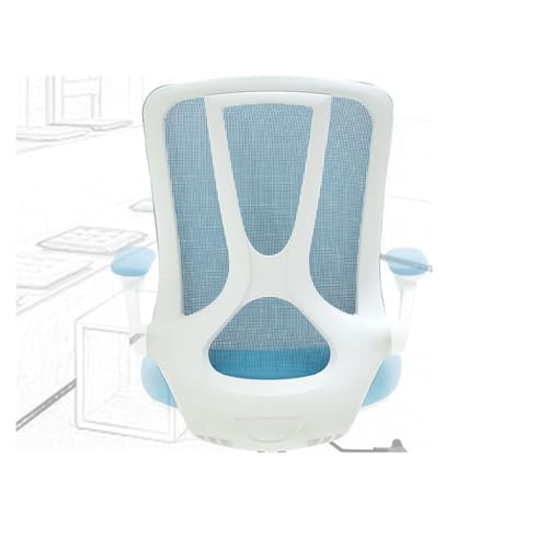 LNYHLXS Folding Armrest Office Chair Employee Mesh Chair Rotating Computer Chair Conference Chair