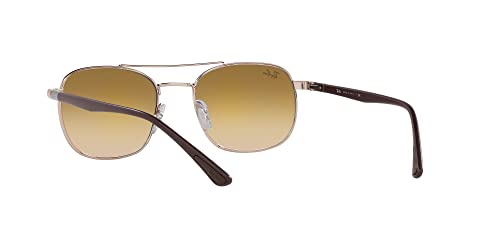 Ray-Ban RB3670 Square Sunglasses, Copper/Clear Gradient Brown, 54 mm