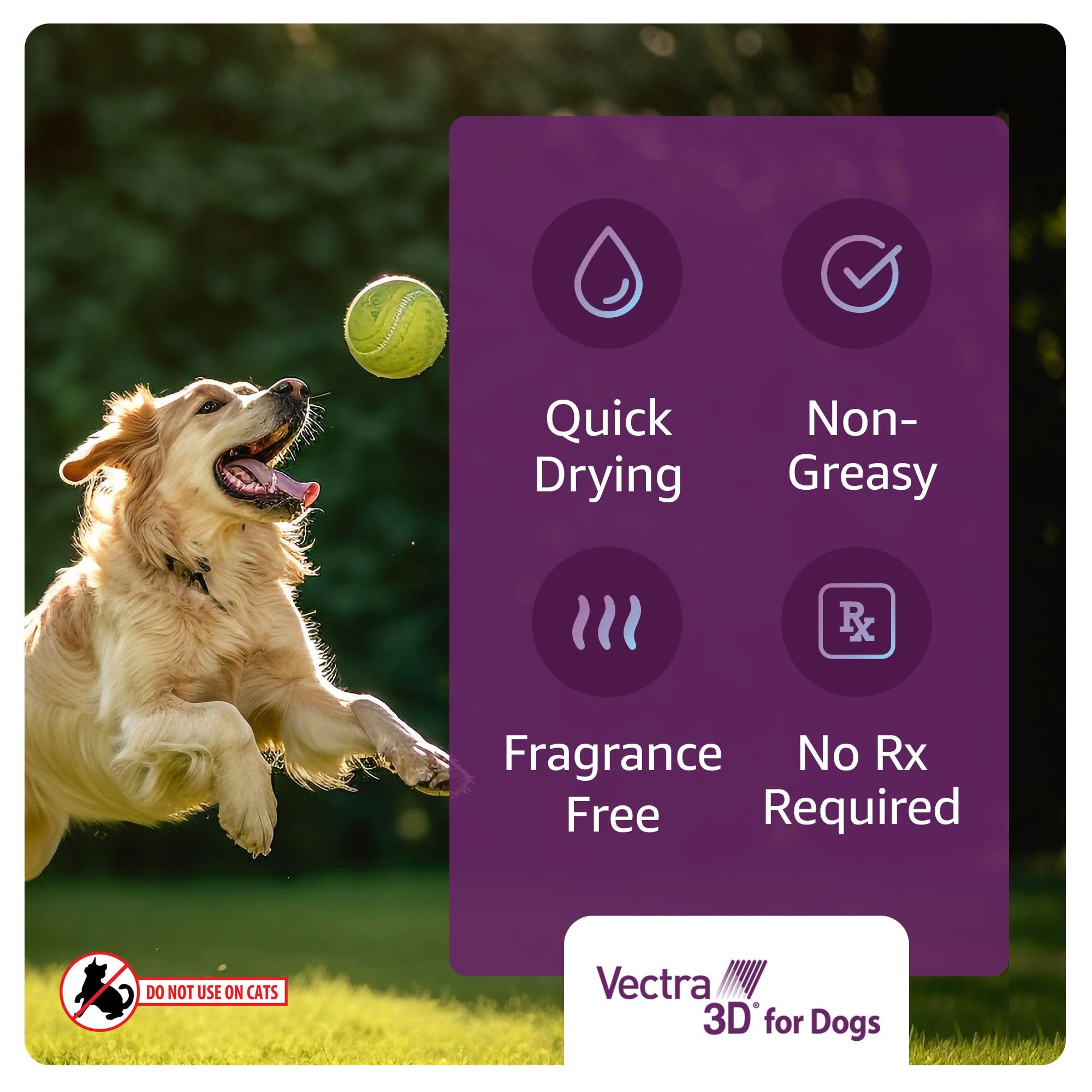 VECTRA 3D for Dogs Flea, Tick & Mosquito Treatment & Prevention for Extra Small Dogs (5-10 lbs), 6 Month Supply