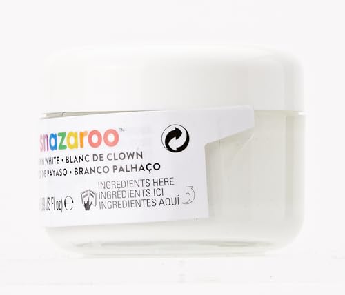 Snazaroo Face and Body Paint, Clown White, 50ml