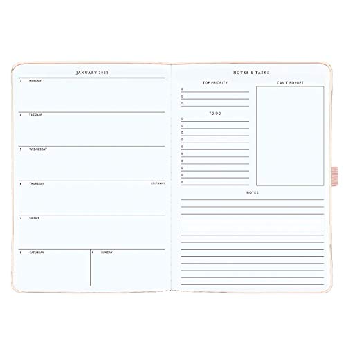 Graphique Designer Planners - 18-Month Dated Calendar - Polka Dot - Vegan Leather Business Monthly Planner with Weekly Agenda & Notes - For School, Work, or Home - Jul 2021-Dec 2022 (8" x 10")