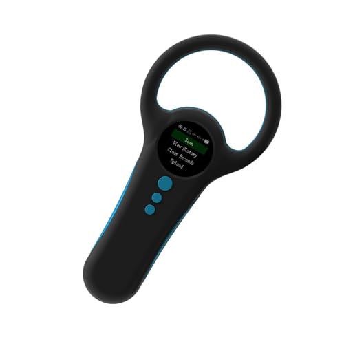 ljhnba Microchips Scanner ISO11784/85/FDXB/EMID 500pcs Records Data Storage Microchips Scanner Reader for Animal