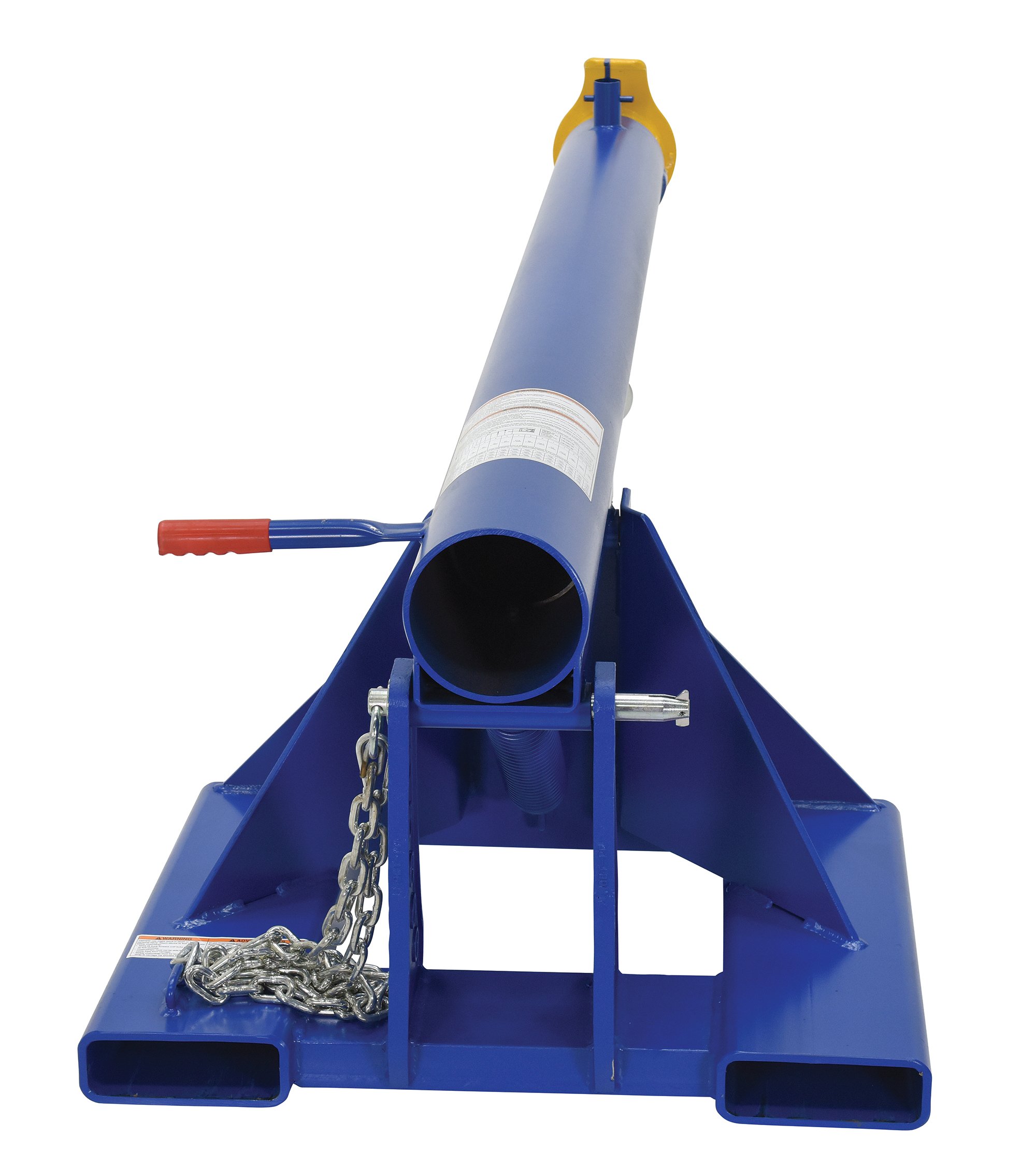 Vestil LM-OBT-6-24 Orbit Telescoping Lift Boom, 6000 lb Capacity, 24" Fork Pocket Center, Overall LxWxH (in.) 32 x 86.625 x 27.6875, Overall Extended Length (in.) 146-5/8, Blue