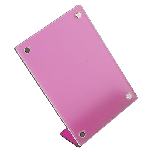 Free Standing Photo Frame, Simple Operation Slant Back Multipurpose Photo Frame for Movie Ticket Office (Rose Red)